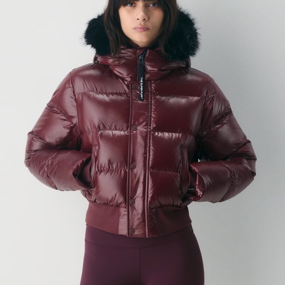 Aritzia | Jackets & Coats | Aritzia Plum Burgundy Super Chalet Puffer ...